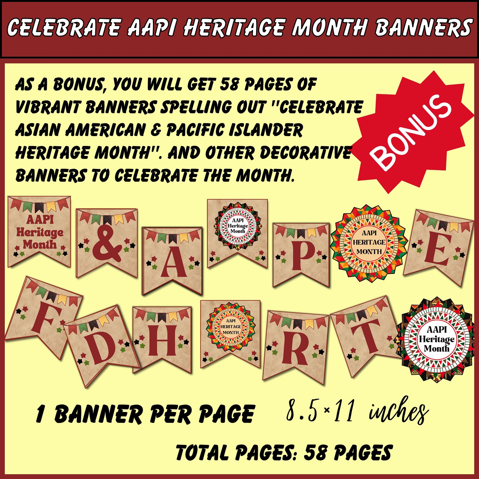 Printable Asian American & Pacific Islander Heritage Month Countries ...