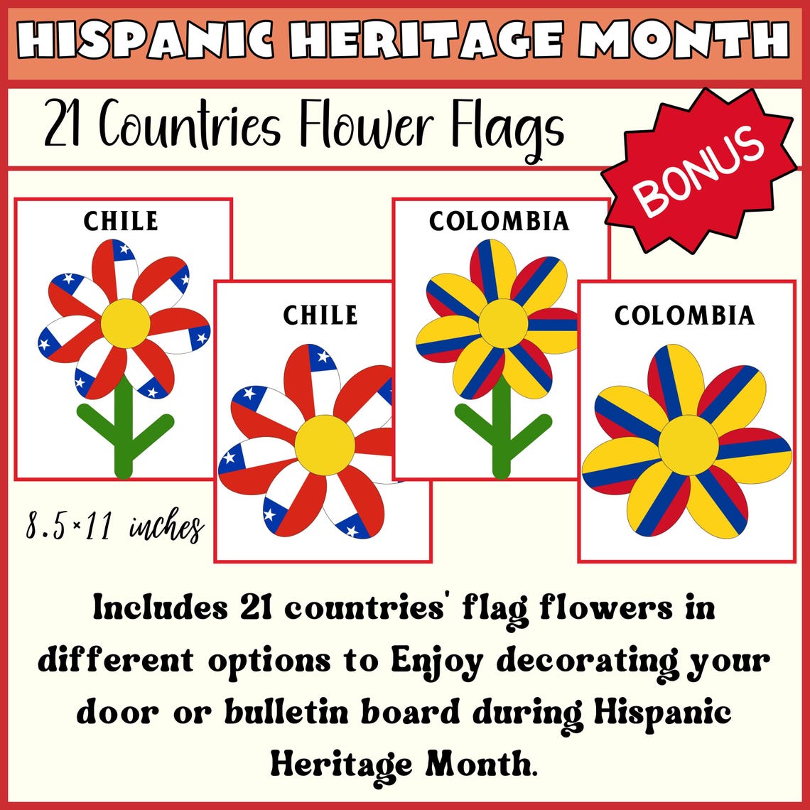 Hispanic Country Flags | Hispanic Heritage Month Flag Bunting | Spanish ...