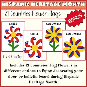 Hispanic Country Flags | Hispanic Heritage Month Flag Bunting | Spanish ...