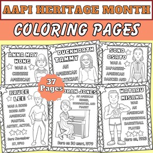 Printable Asian American & Pacific Islander Heritage Month Coloring ...