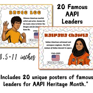 AAPI Heritage Month Biography Bulletin Board – Educational Posters ...