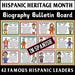 Hispanic Heritage Month Classroom Bulletin Board Set, 37 Iconic Figures ...