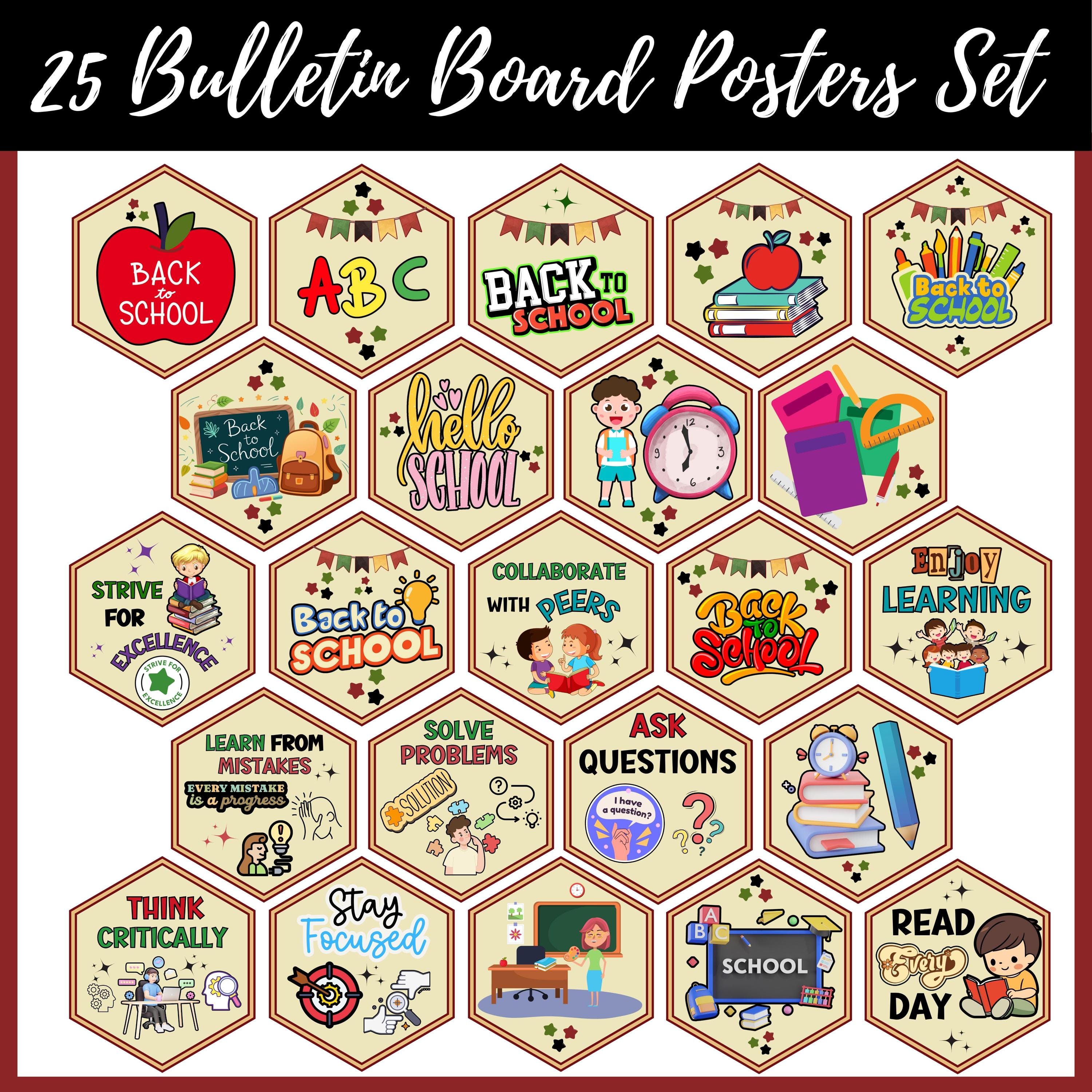 Printable Back to School Affirmation Bulletin Board Posters positive ...