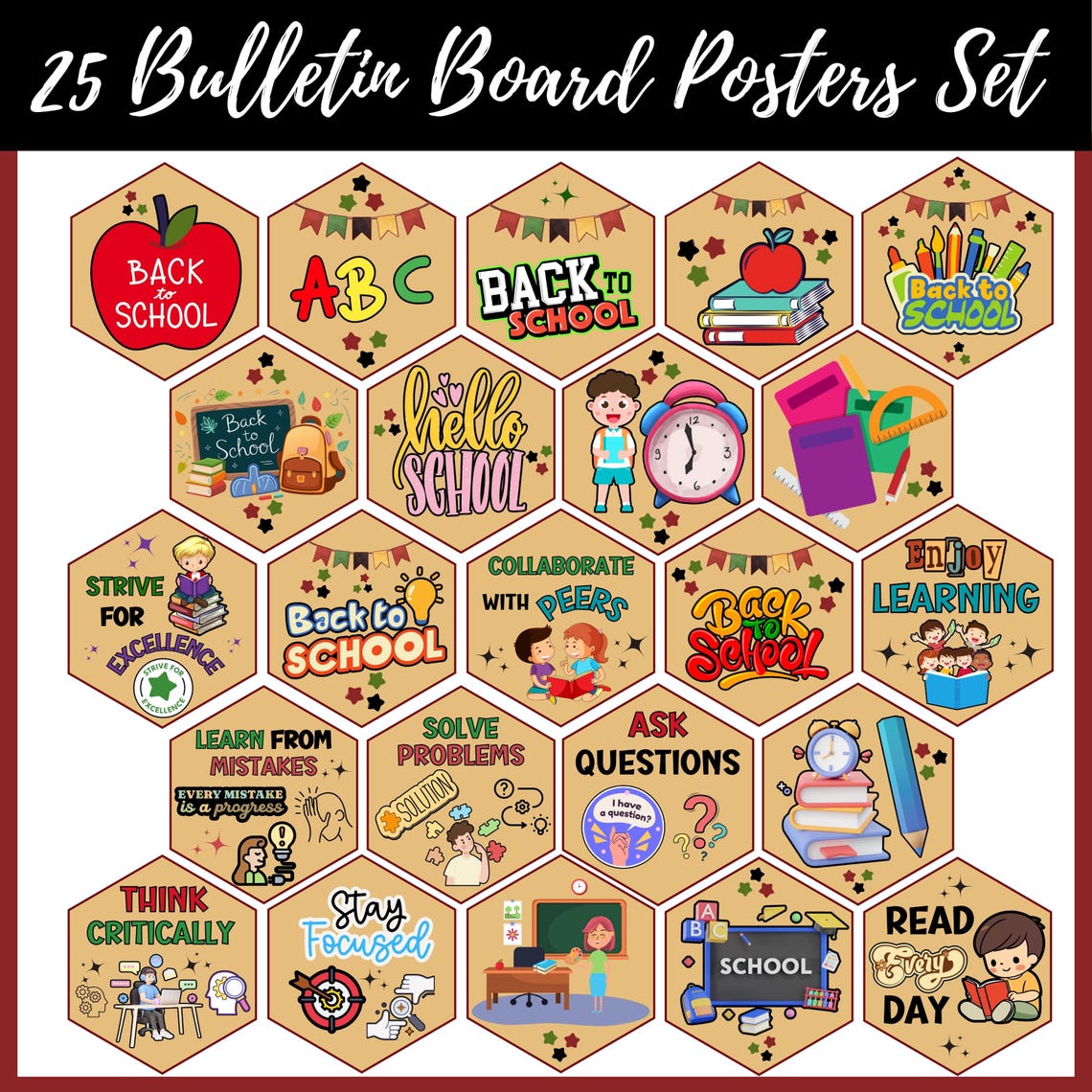 Printable Back to School Affirmation Bulletin Board Posters positive ...