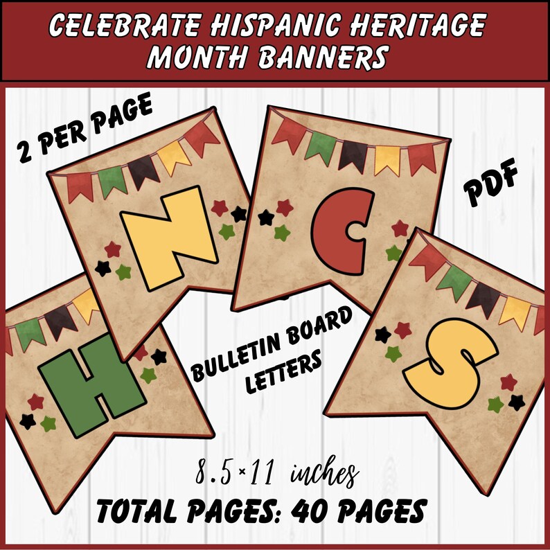 Hispanic Heritage Month Classroom Bulletin Board Set, 37 Iconic Figures ...