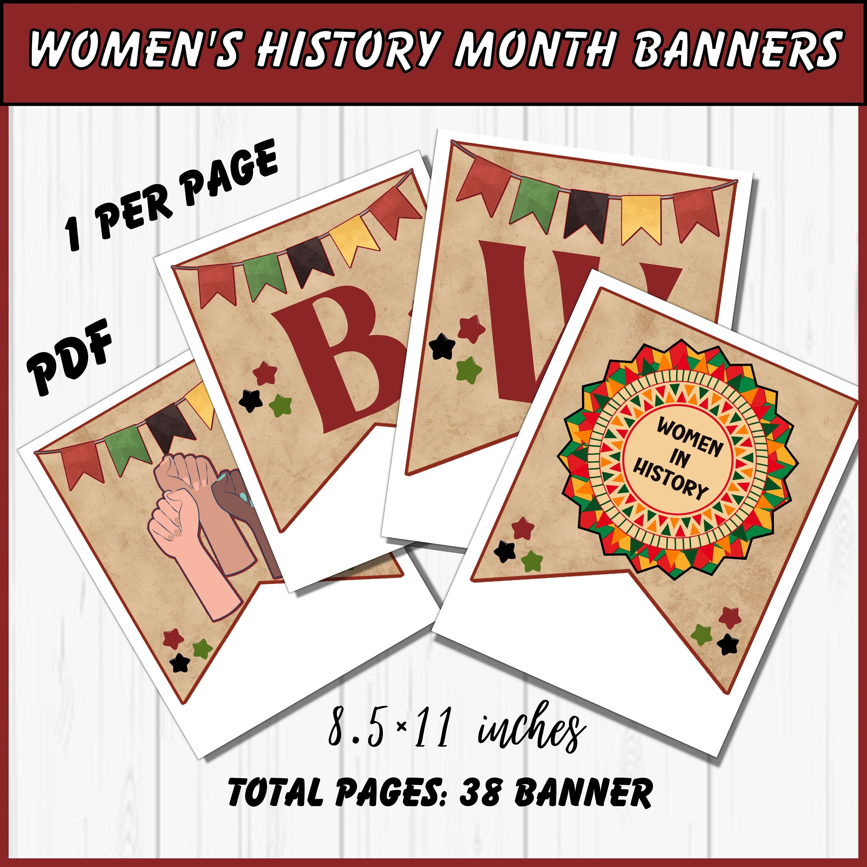 Printable Women's History Month Quotes Bulletin Board Famous Women in ...