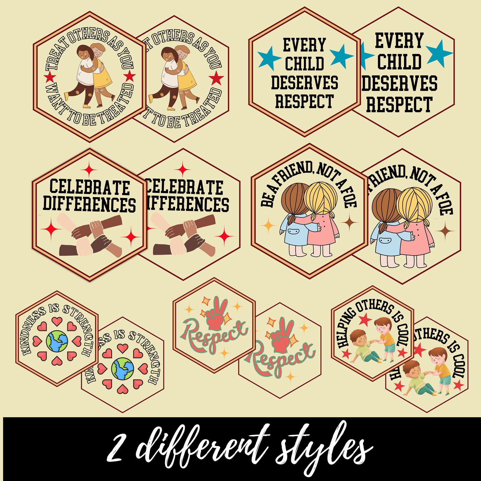 National Bullying Prevention Month Bulletin Board Set-25 Anti Bullying ...