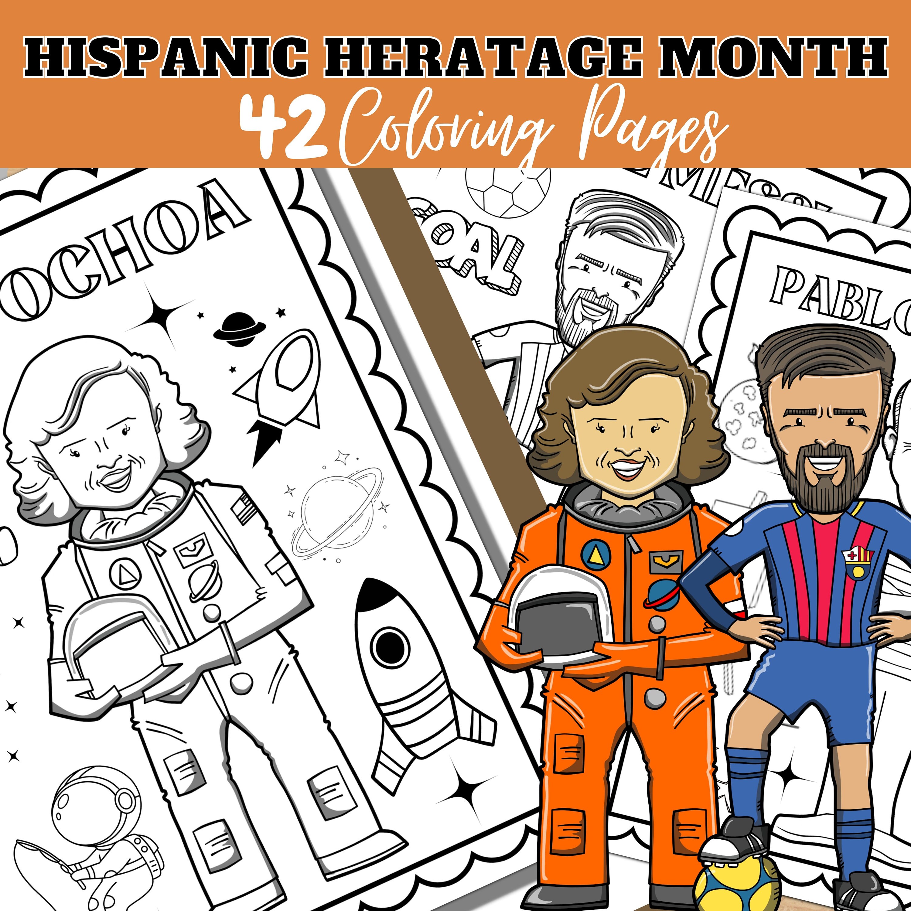 Hispanic Heritage Month Bundle, Latino Heritage Month,iconic Figures ...