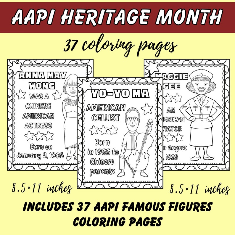 Printable Asian American & Pacific Islander Heritage Month Coloring ...
