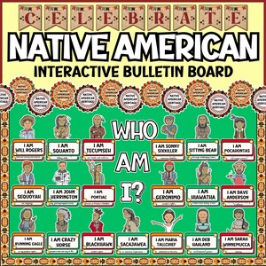 Native American Heritage Month Interactive Bulletin Board Posters-who ...