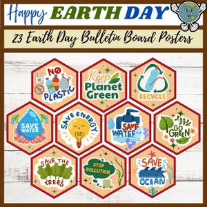 Earth Day Poster Set - Environmental Awareness Classroom Decor, Earth ...