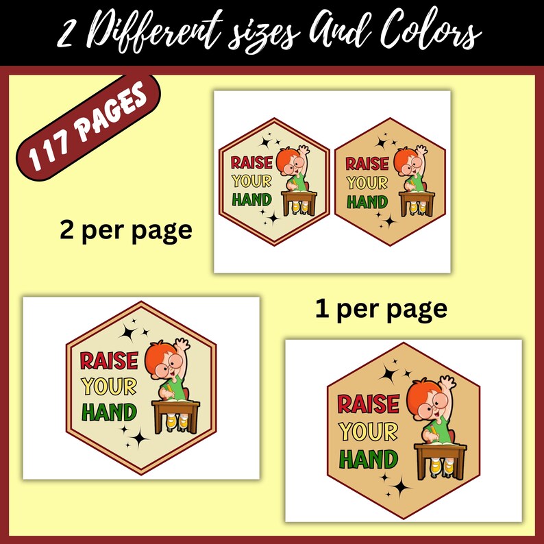 Printable Classroom Rules Posters |classroom Decor | Behavior Rules ...