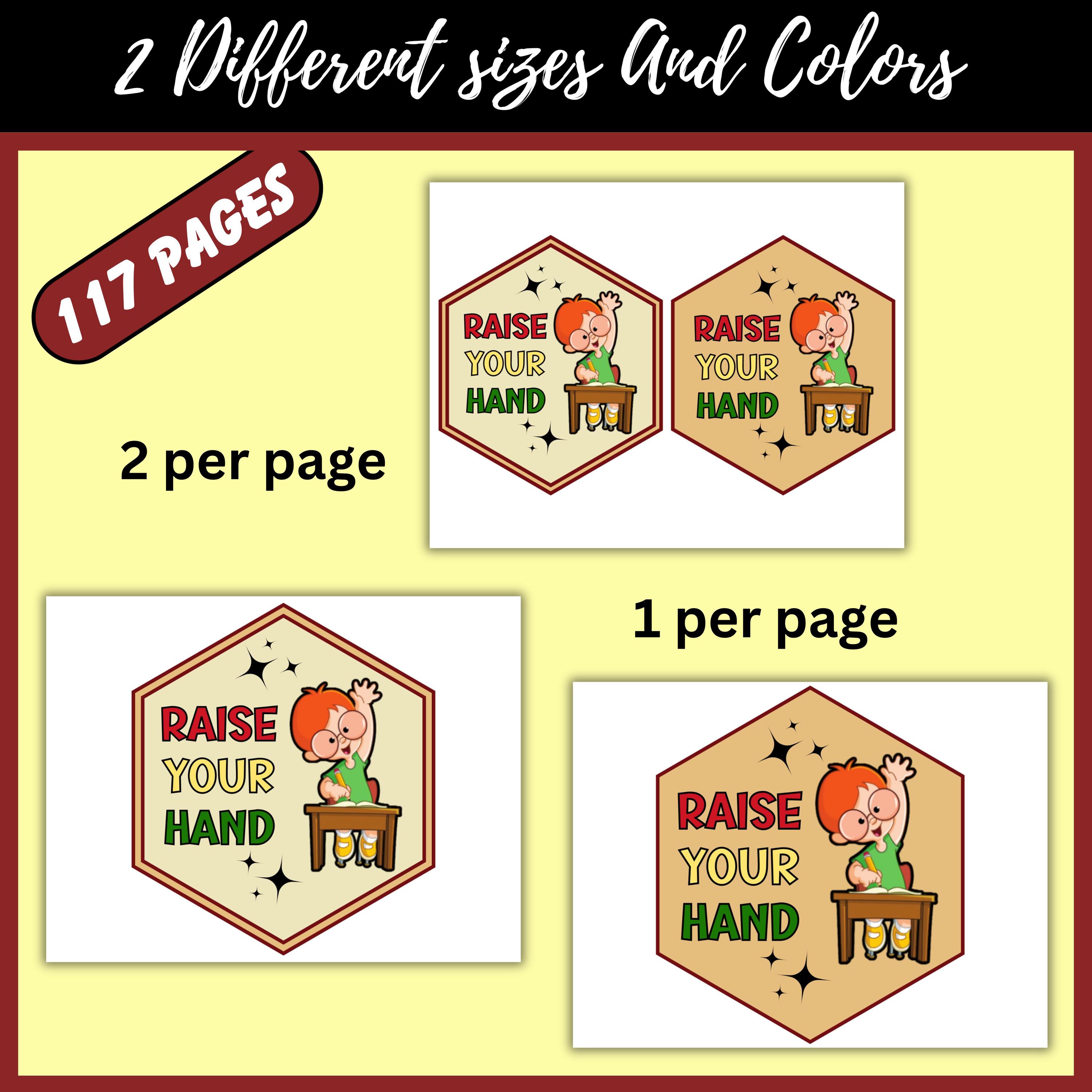 Printable Classroom Rules Posters |classroom Decor | Behavior Rules |teacher Resources ...