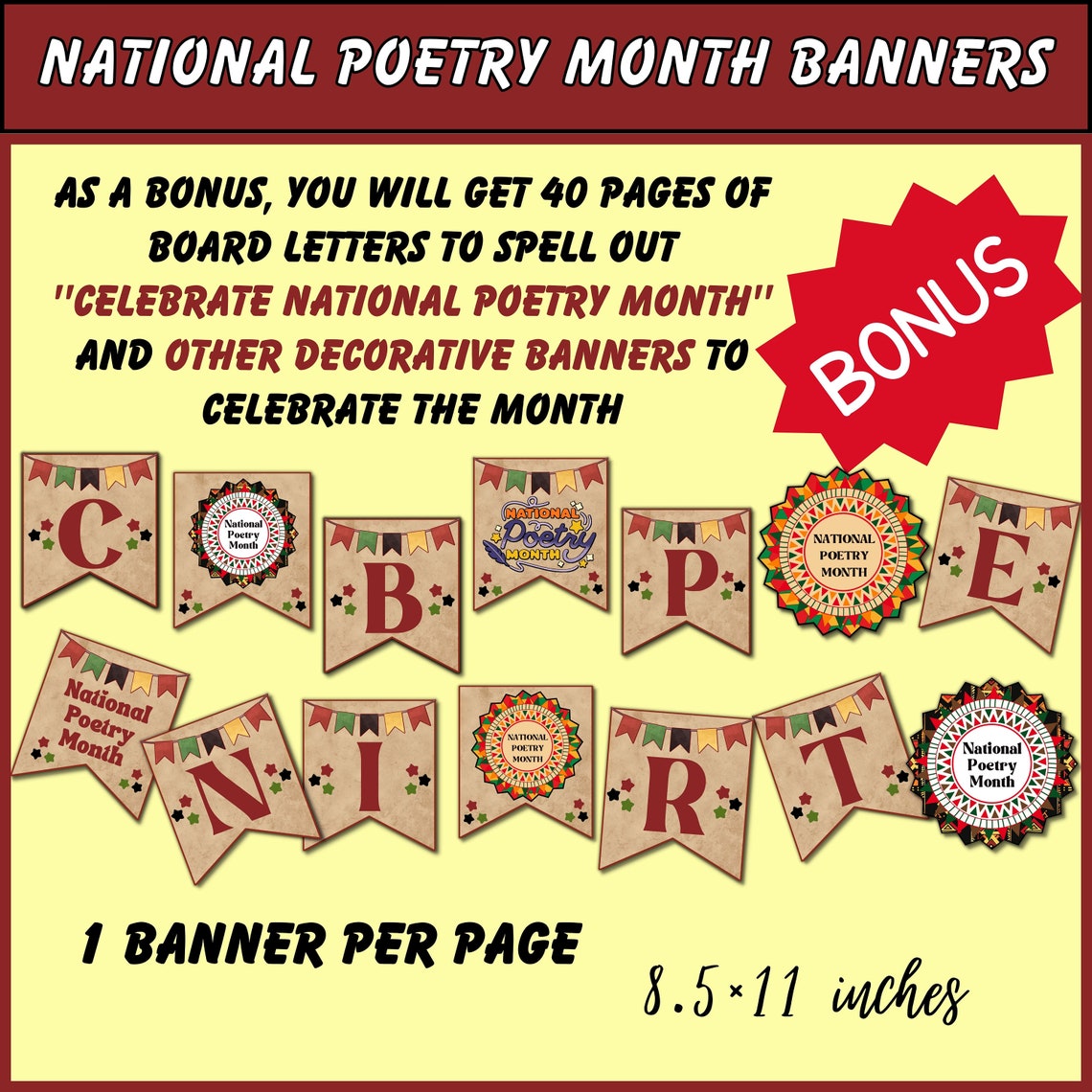 National Poetry Month Coloring Pages Famous Poets Coloring Sheets ...