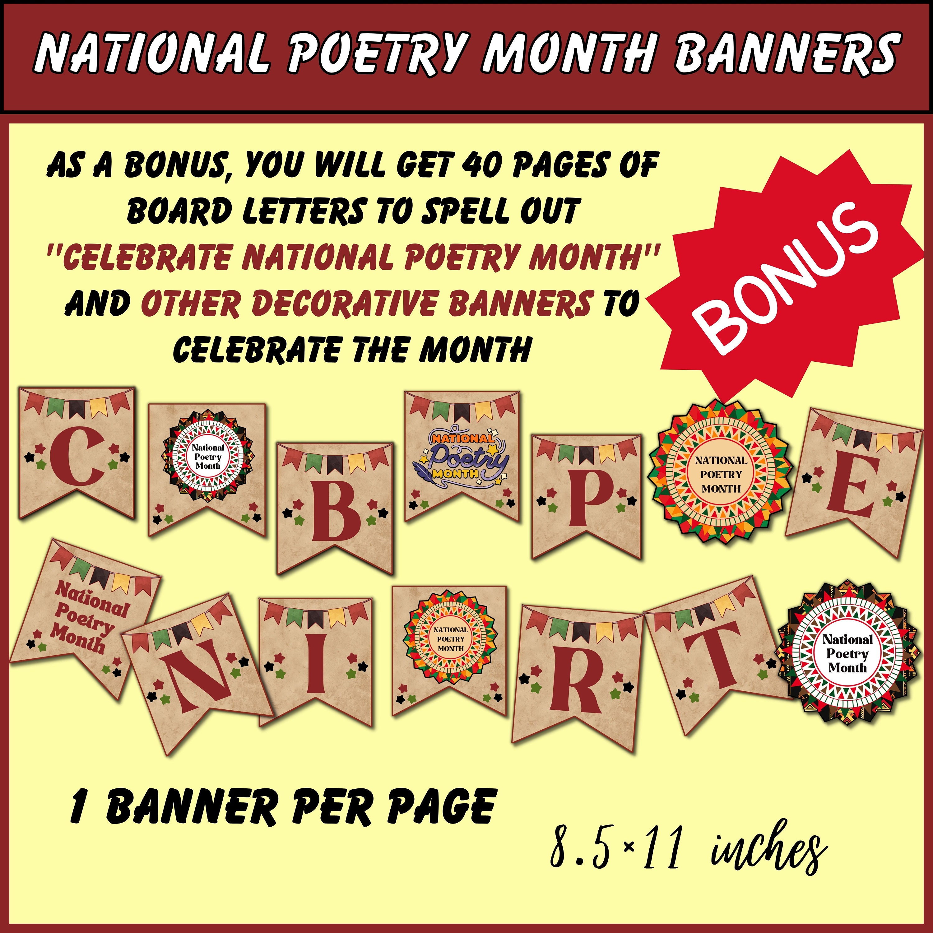 National Poetry Month Coloring Pages | Famous Poets Coloring Sheets ...