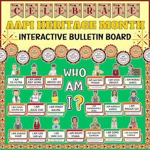 Asian American & Pacific Islander Heritage Month Bundle, Bulletin Board ...