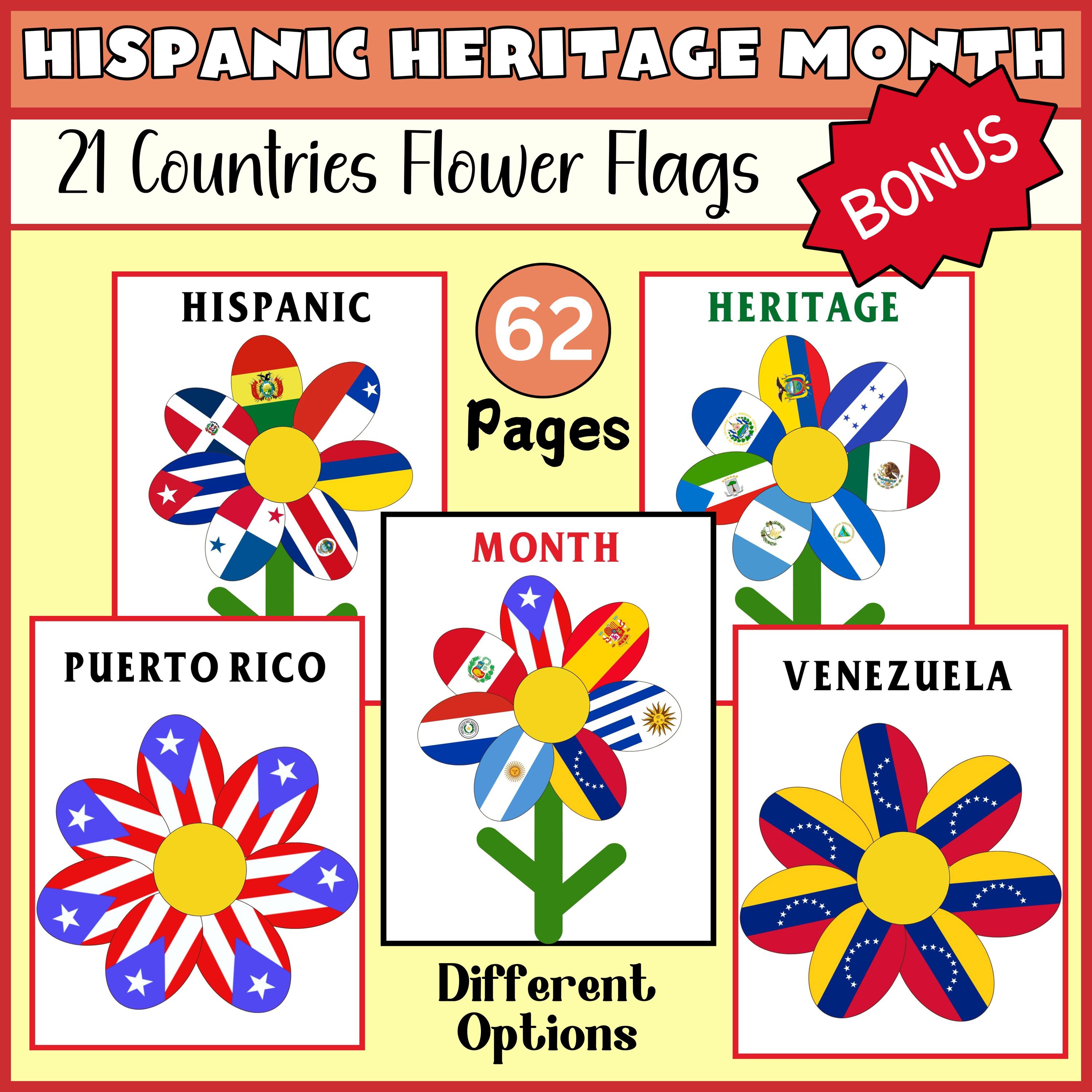 Hispanic Heritage Month Classroom Bulletin Board Set, 42 Iconic Figures,hispanic Heroes Posters ...