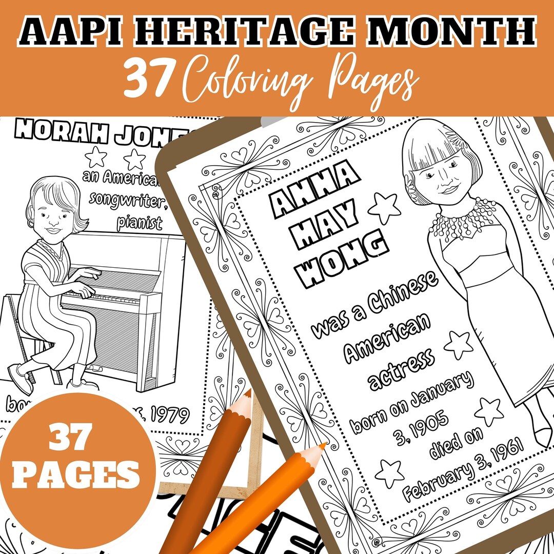 Printable Asian American & Pacific Islander Heritage Month Coloring ...