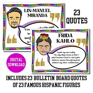 Hispanic Heritage Month Bundle,classroom Bulletin Board,iconic Figure ...