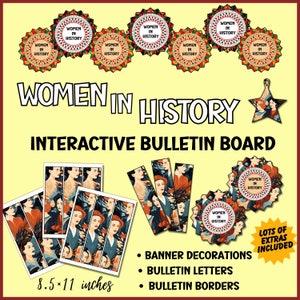 Empowering Women's History Month Bulletin Board-interactive Bulletin ...