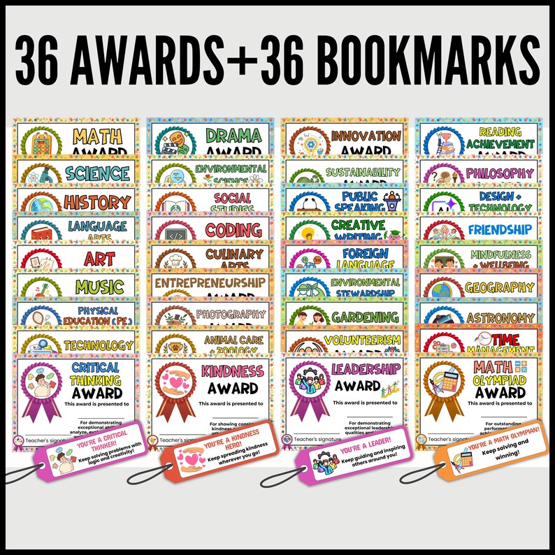 Funny End of Year Student Awards | Student Achievement Certificates for ...