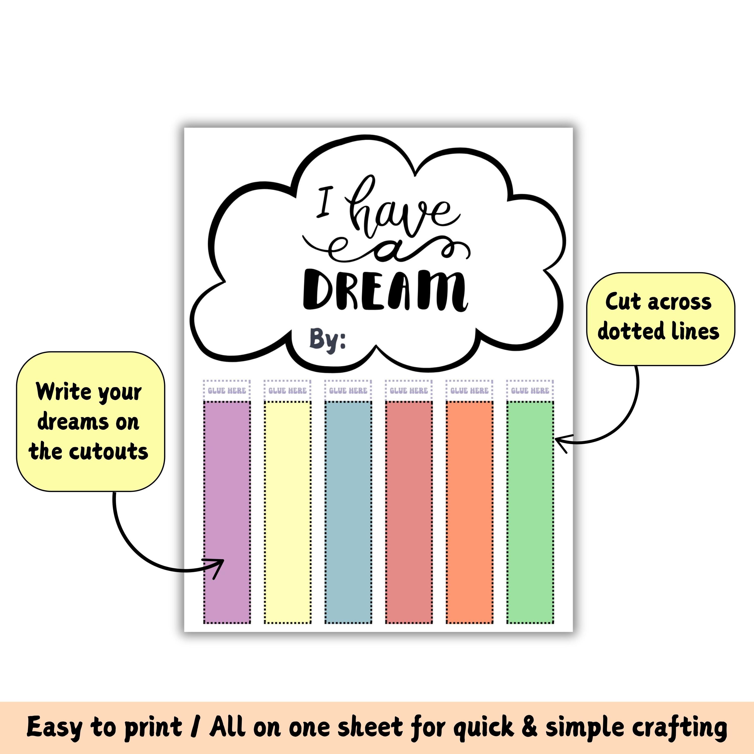 Martin Luther King Craft, Black History Month, MLK Day Activity for ...