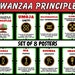 Kwaanza Principals Posters Set of 8 the 7 Principles of Kwanzaa ...