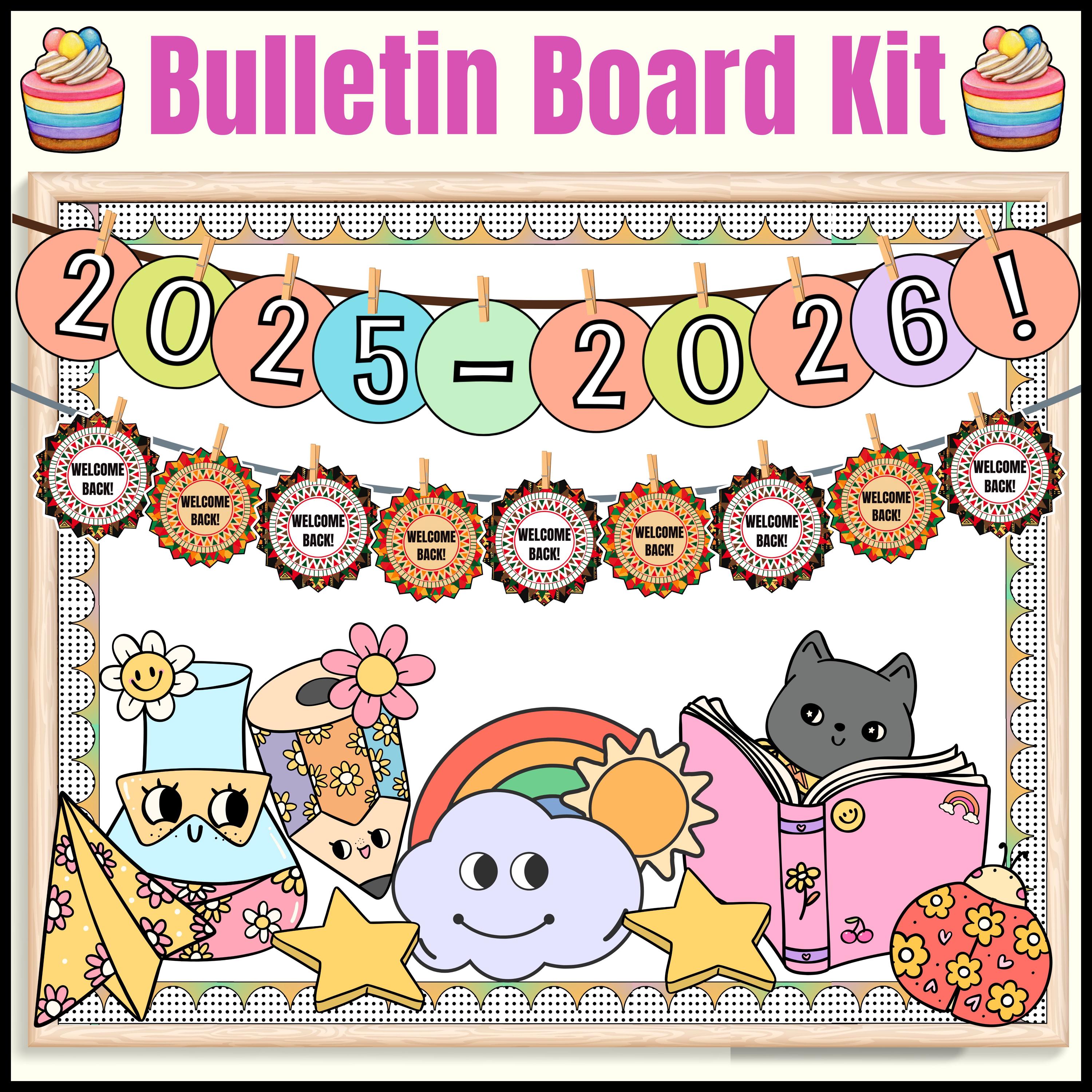 Pastel Classroom Birthday Display | Classroom Birthday Bulletin Board ...