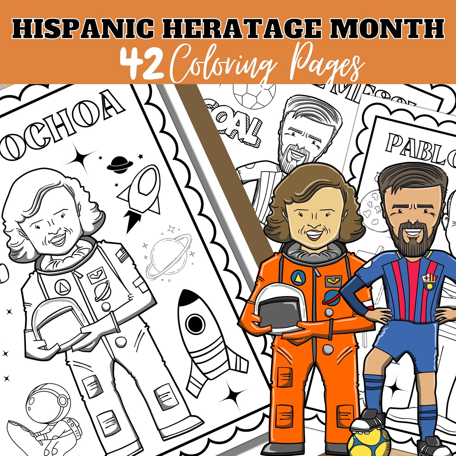 Hispanic Heritage Month Coloring Pages | National Hispanic Heritage ...
