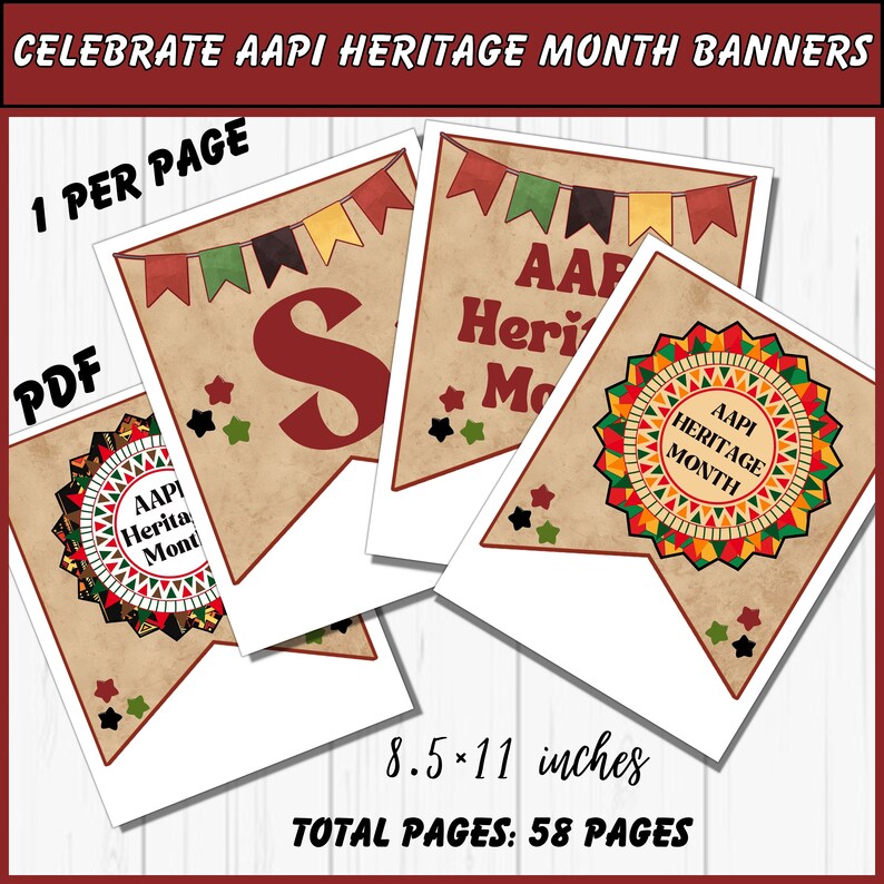 AAPI Heritage Month Who Am I Bulletin Board Posters Inspirational AAPI ...