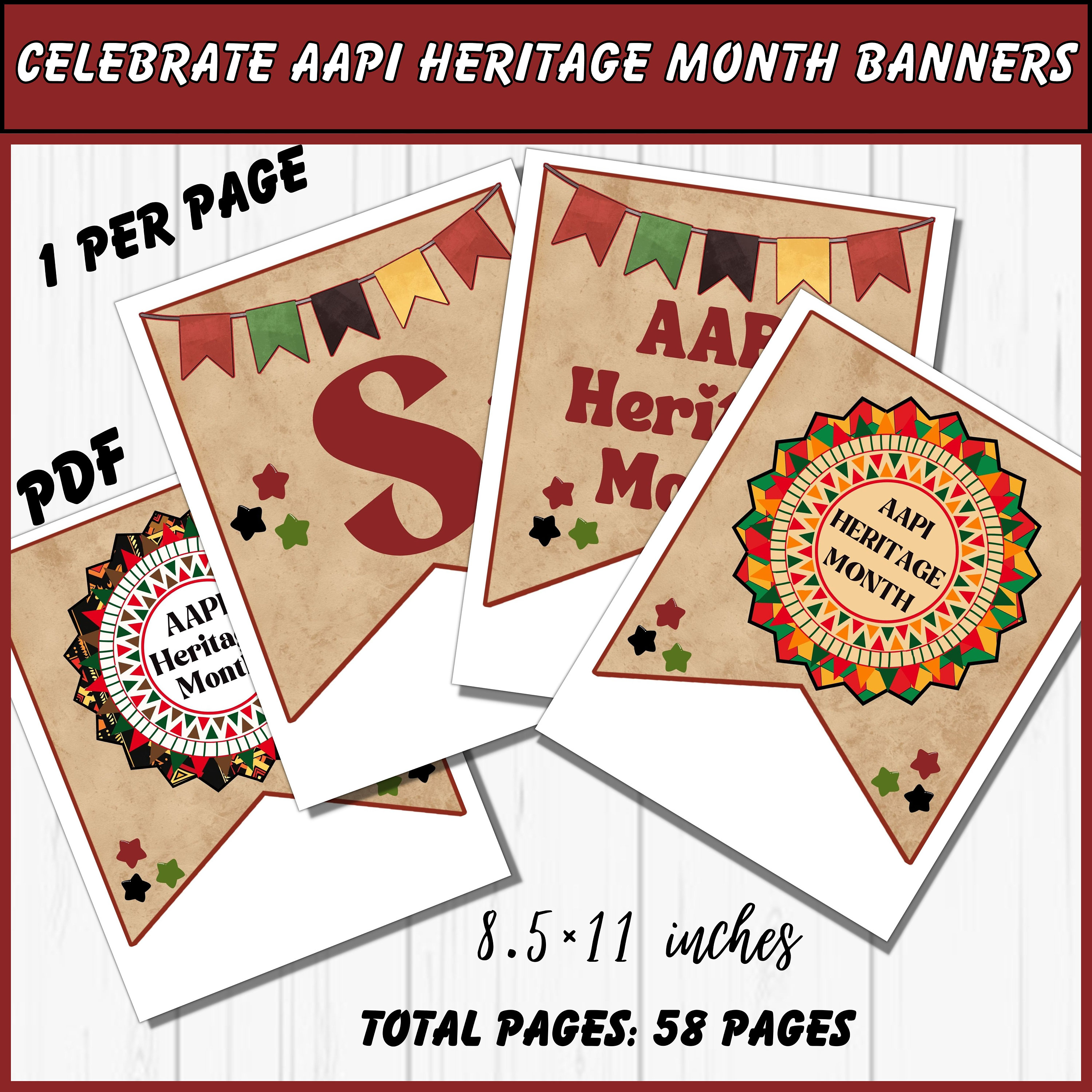 AAPI Heritage Month Who Am I Bulletin Board Posters Inspirational AAPI ...