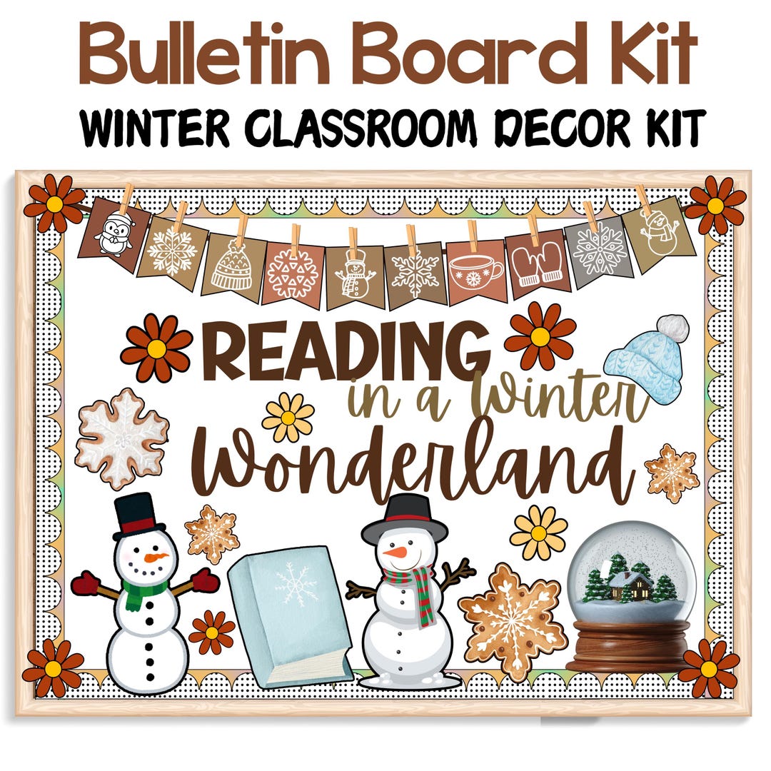 Winter Bulletin Board Kit, Holiday Season Theme, Seasonal Classroom ...