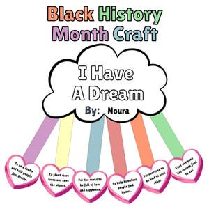 Martin Luther King Craft, Black History Month, MLK Day Activity for ...