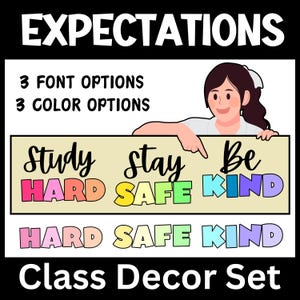Classroom Expectations Decor | Printable Classroom Wall Art | Teacher ...