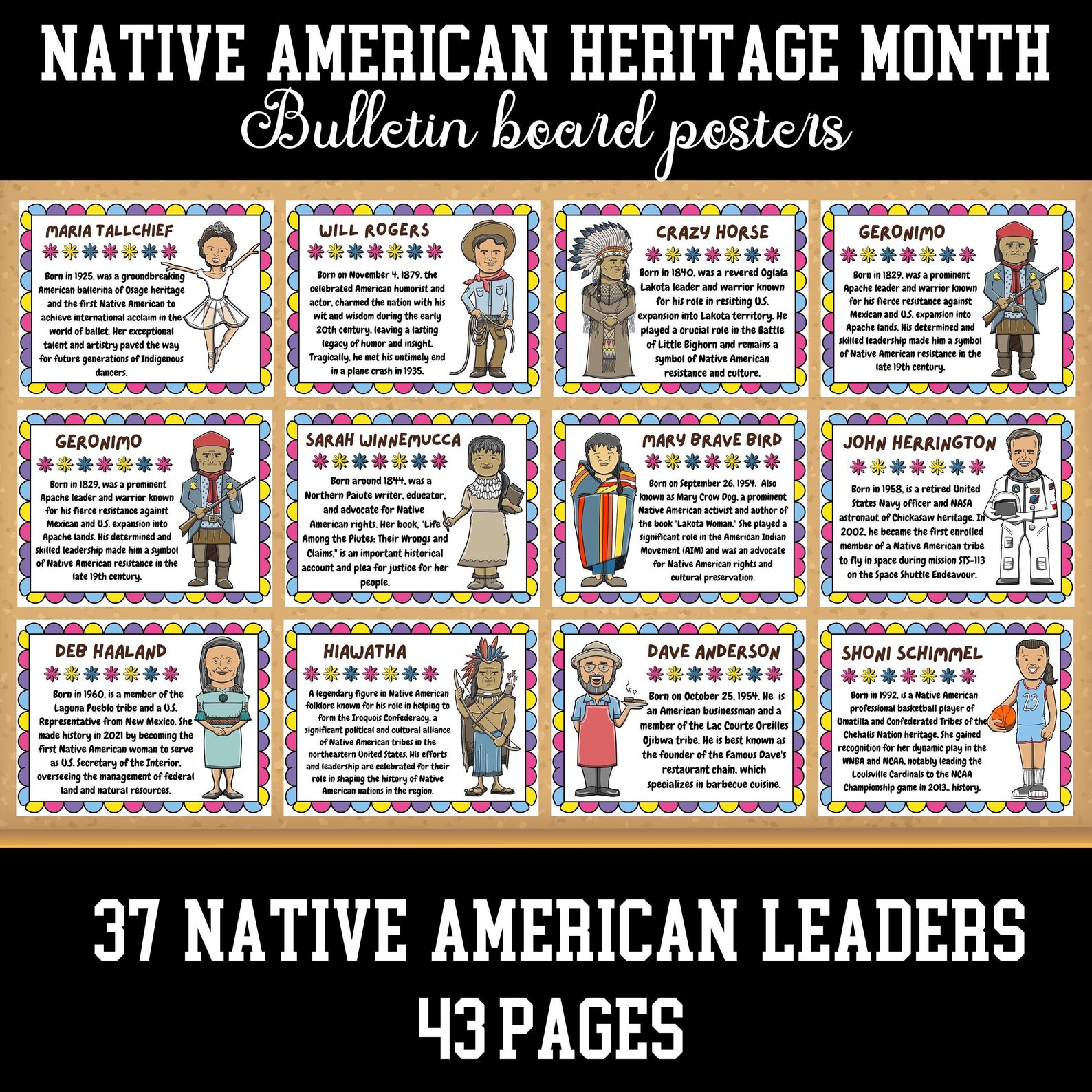 Native American Heritage Month Bulletin Board Interactive Set-native ...