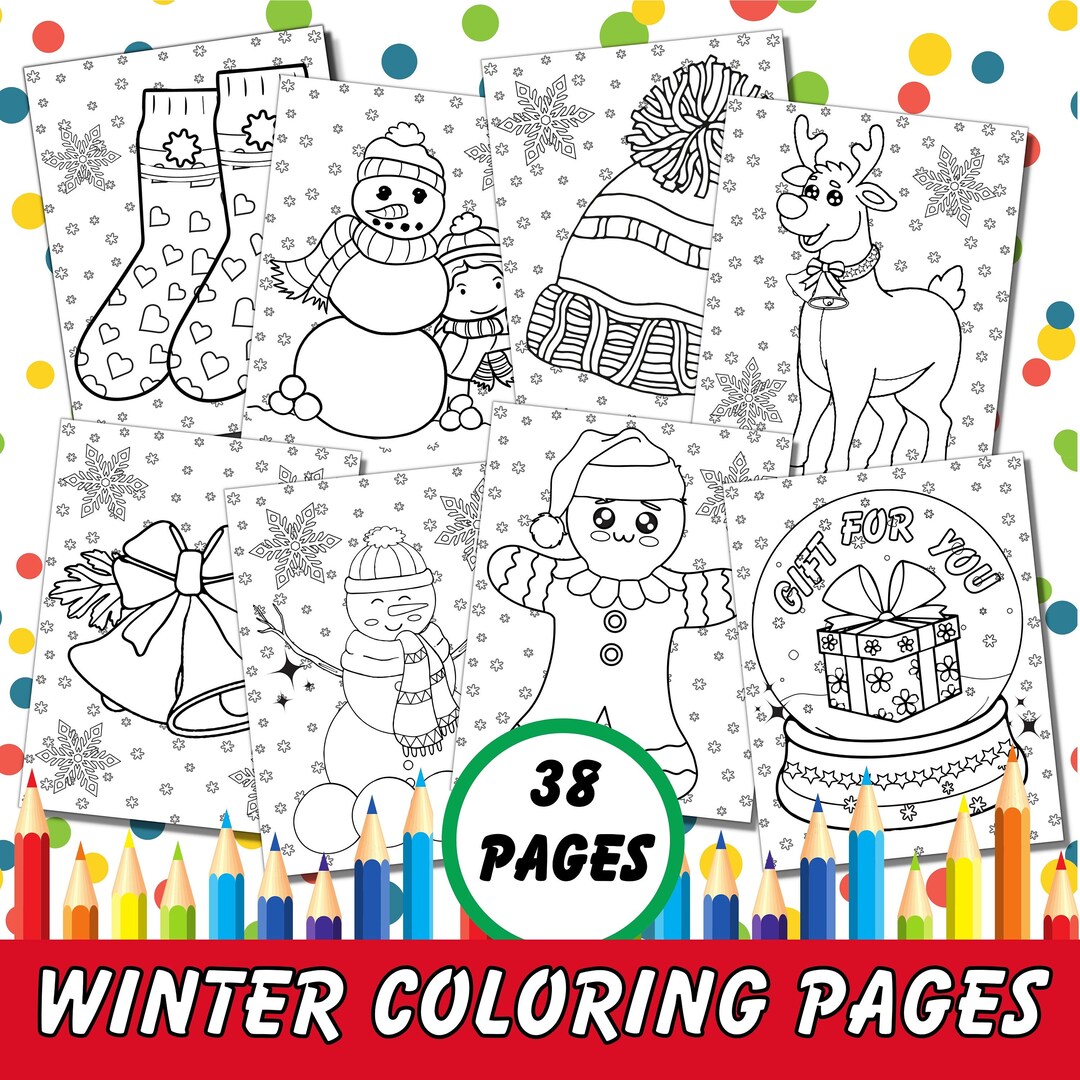 Winter Coloring Pages, Kids Winter Coloring Pages, Winter Coloring ...