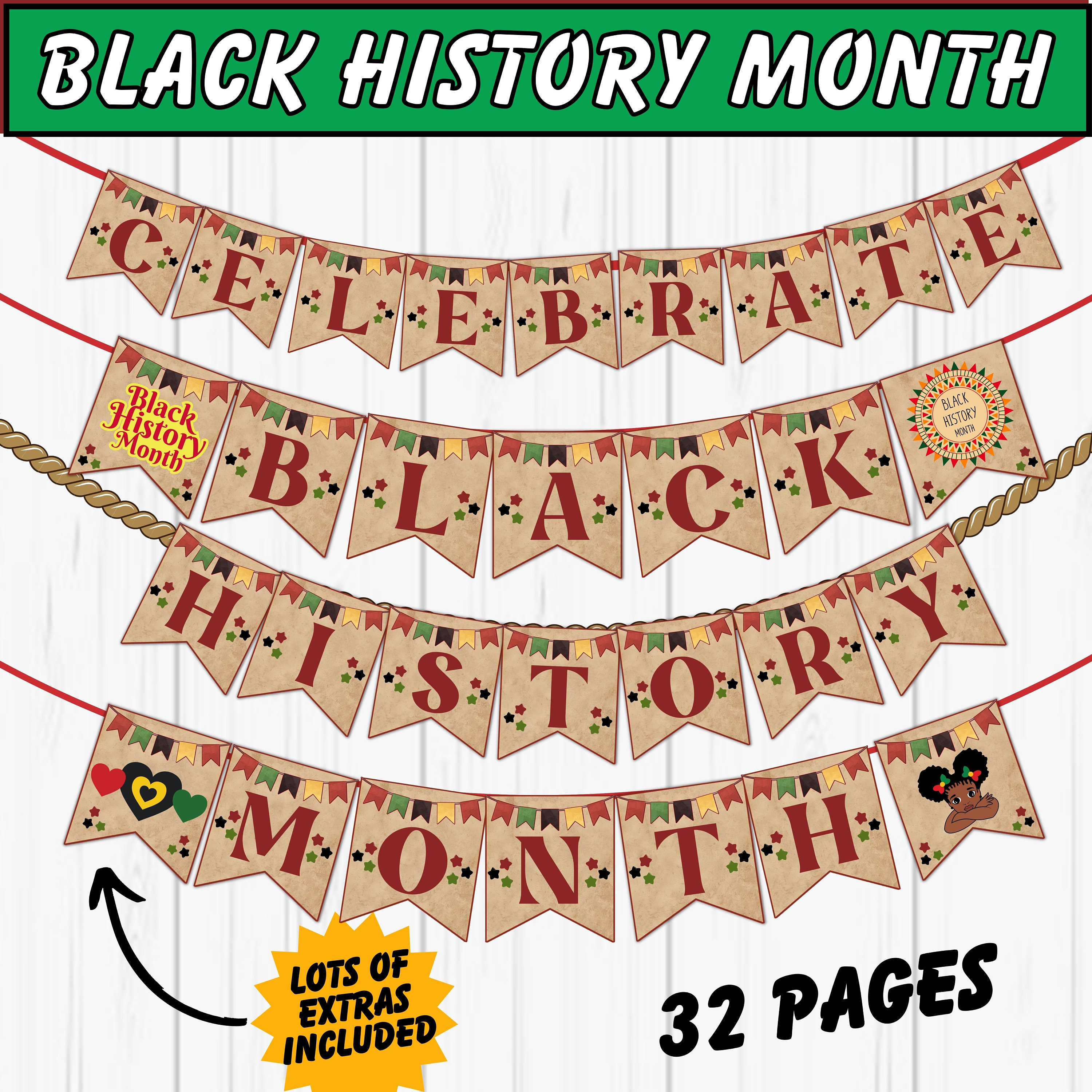 Black History Month Bulletin Board - Interactive Biography Posters - 9 ...