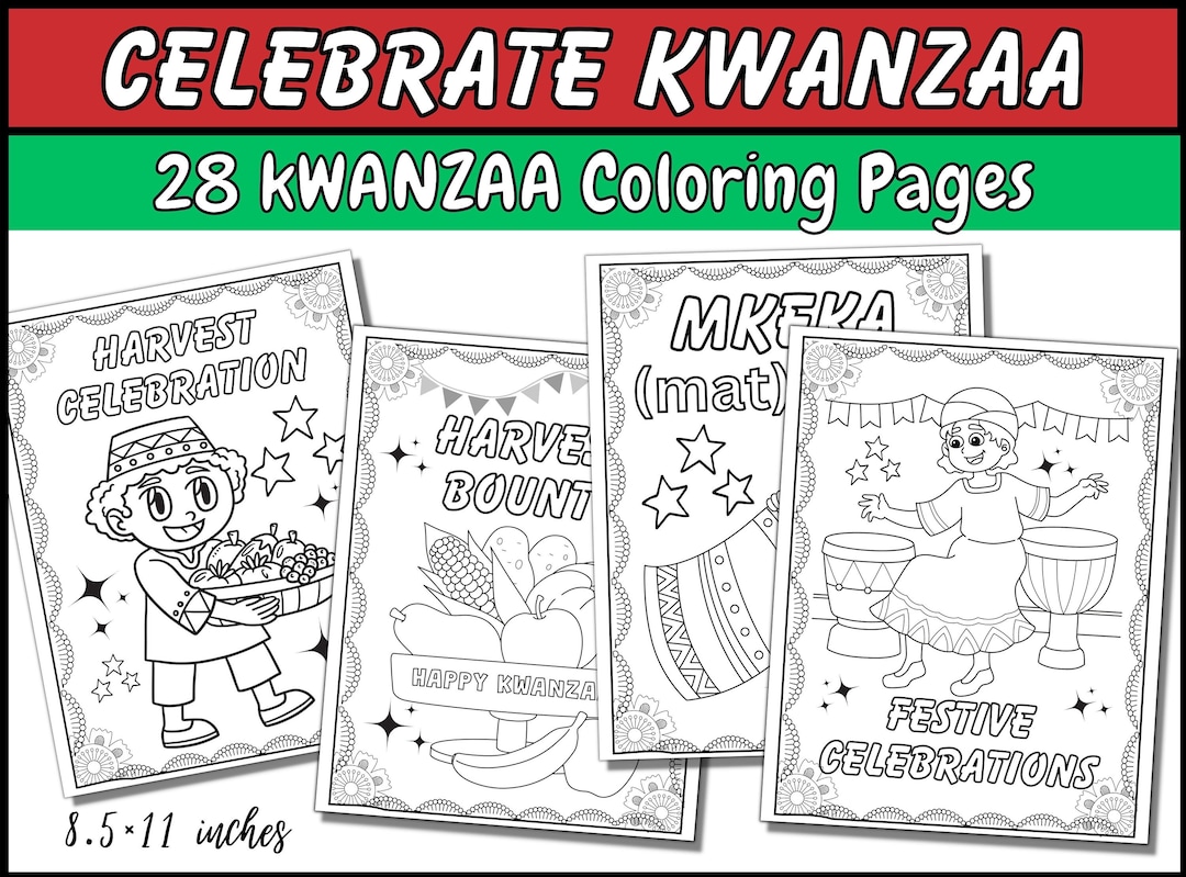 Fun Kwanzaa Coloring Pages - Kwanza Principles Coloring Sheets K-2 ...