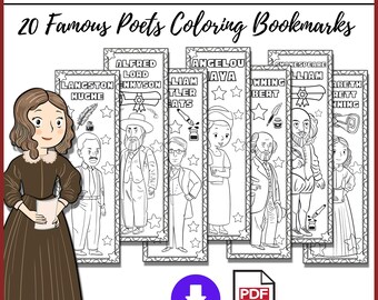 PRINTABLE Poetry Bookmarks | April National Poetry Month Bookmarks ...