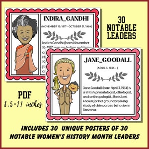 Printable Women's History Month Biography Bulletin Board | Famous Women ...
