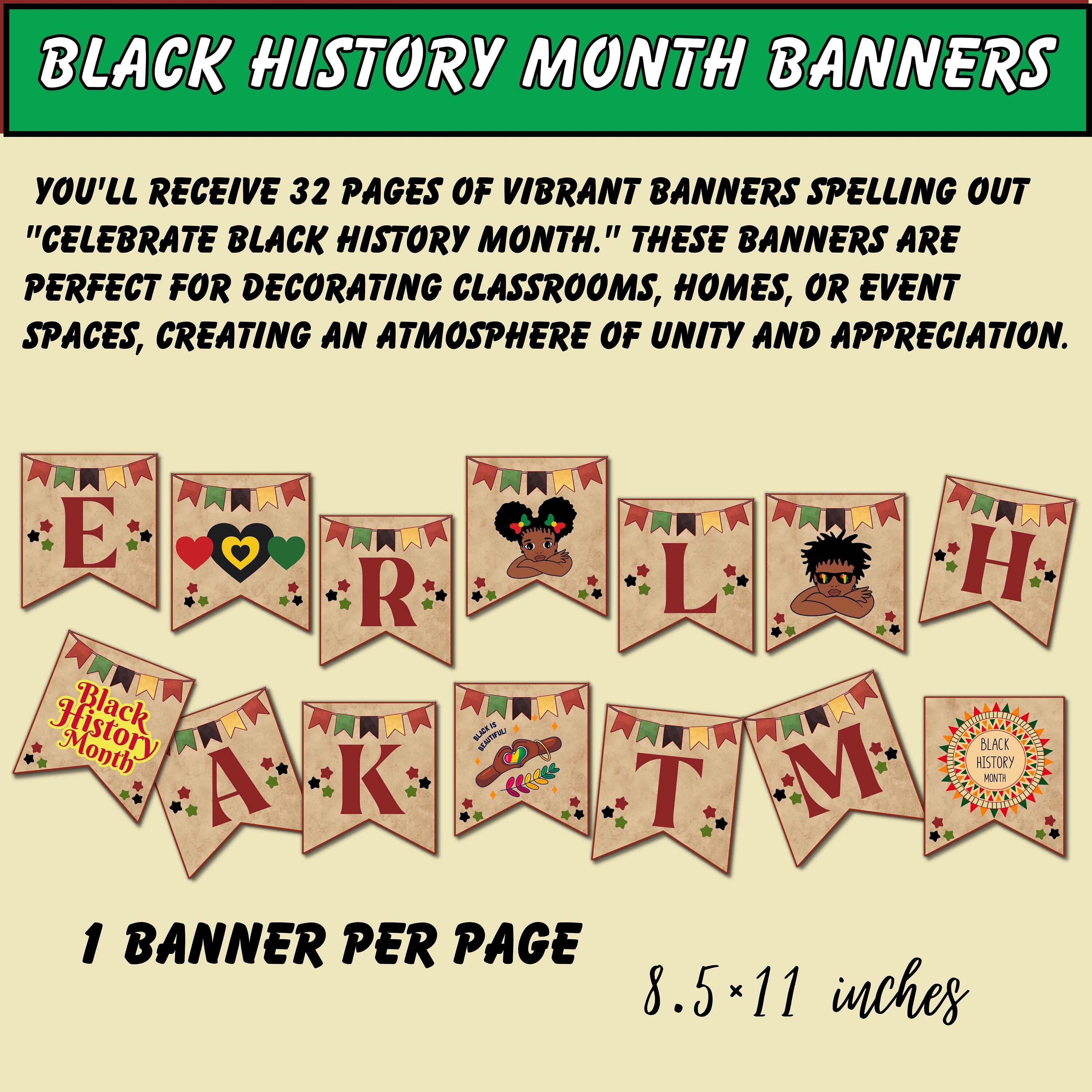 Important Figures in Black History Month Bookmarks | 33 Black Heroes ...