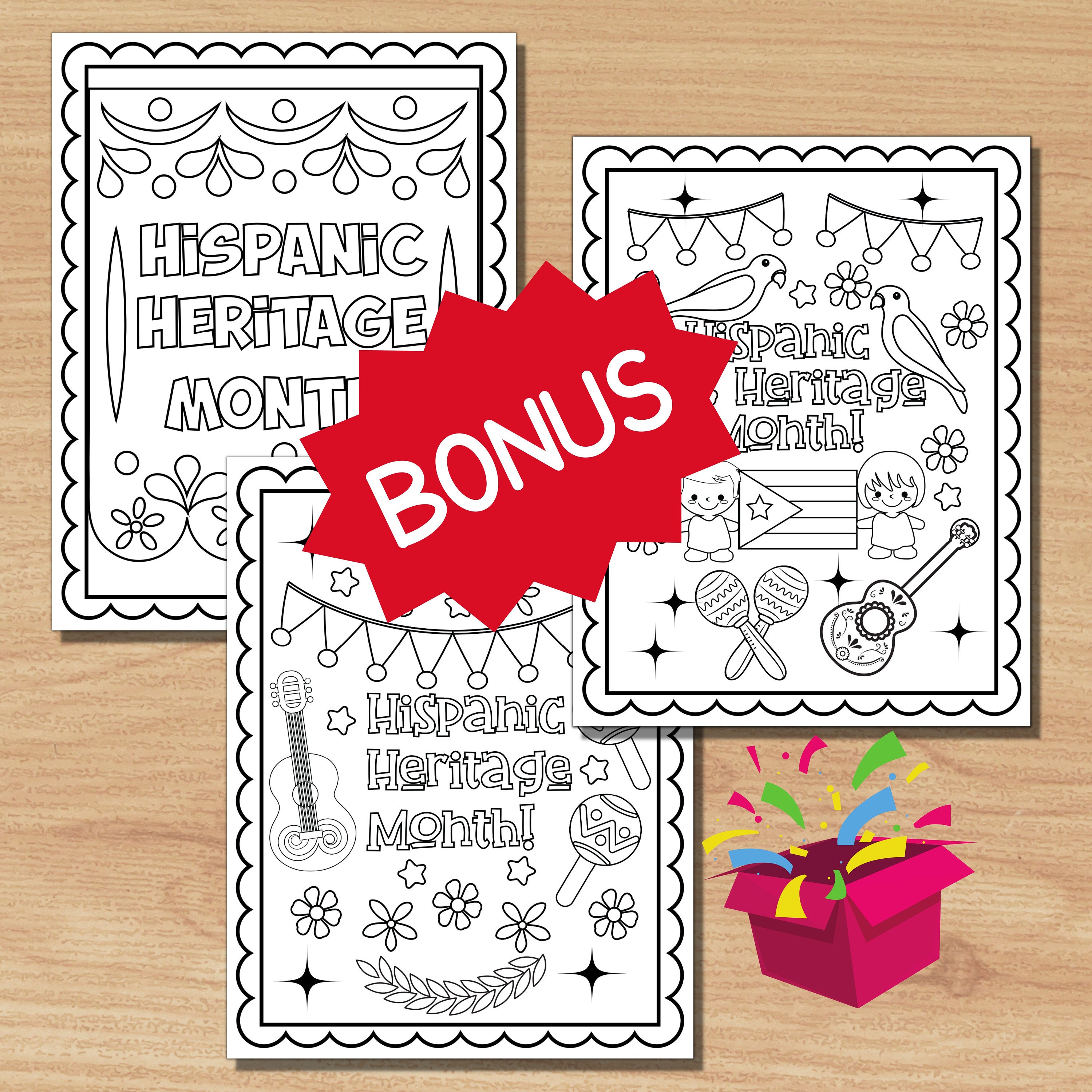 Hispanic Heritage Month Coloring Pages | National Hispanic Heritage ...