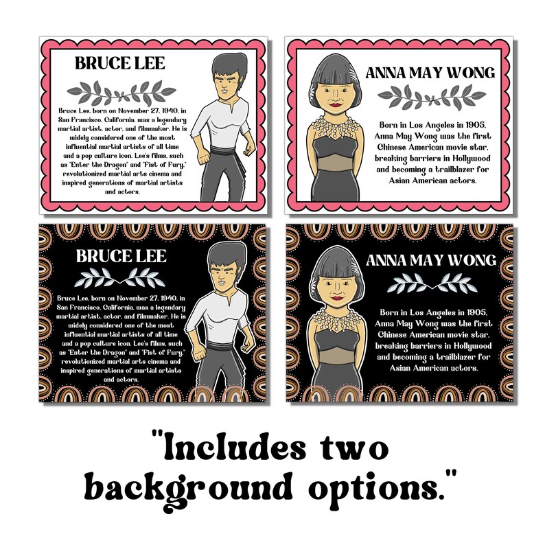 AAPI Heritage Month Printable Biography Posters - Inspiring Leaders for ...