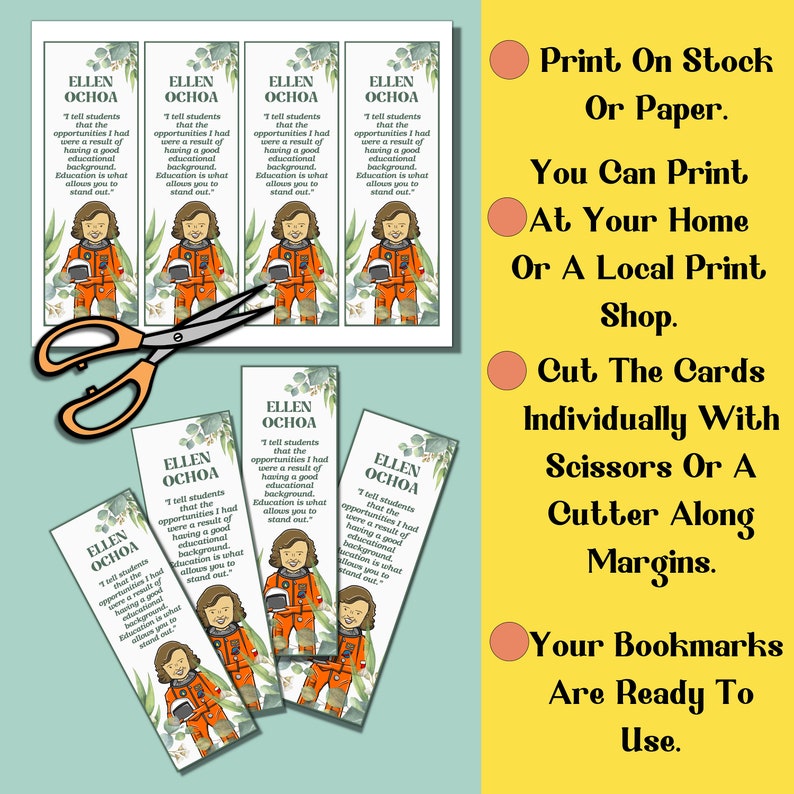 Inspiring Quotes From 23 Figures Icons Bookmarks | Hispanic Heritage ...