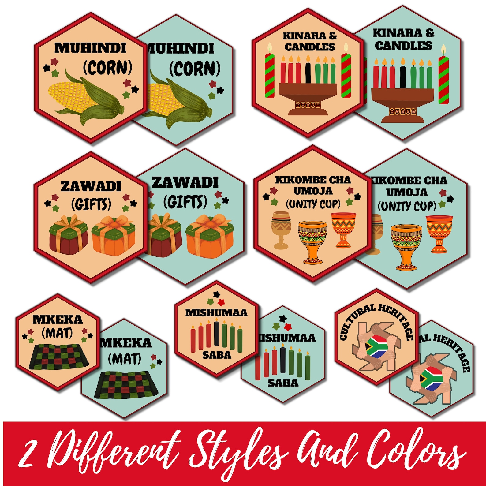 Kwanzaa Vocabulary Posters-kwanzaa Principles Posters-the7 Principles ...