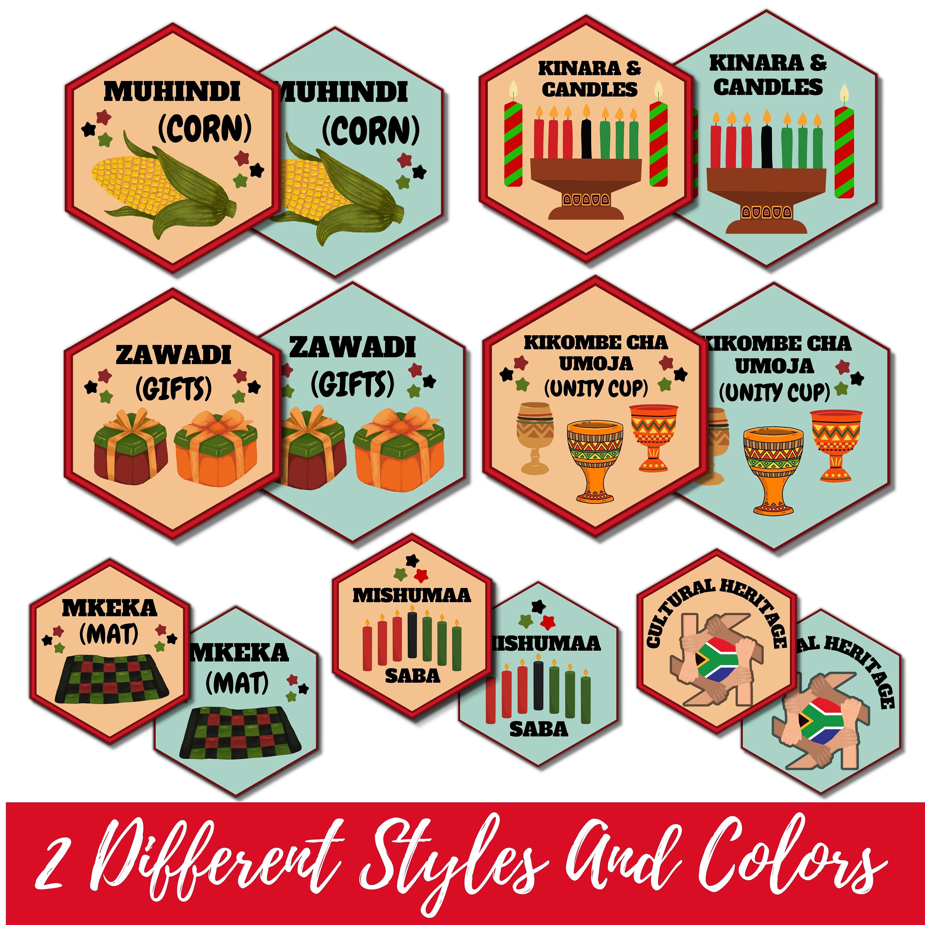 Kwanzaa Vocabulary Posters-kwanzaa Principles Posters-the7 Principles ...