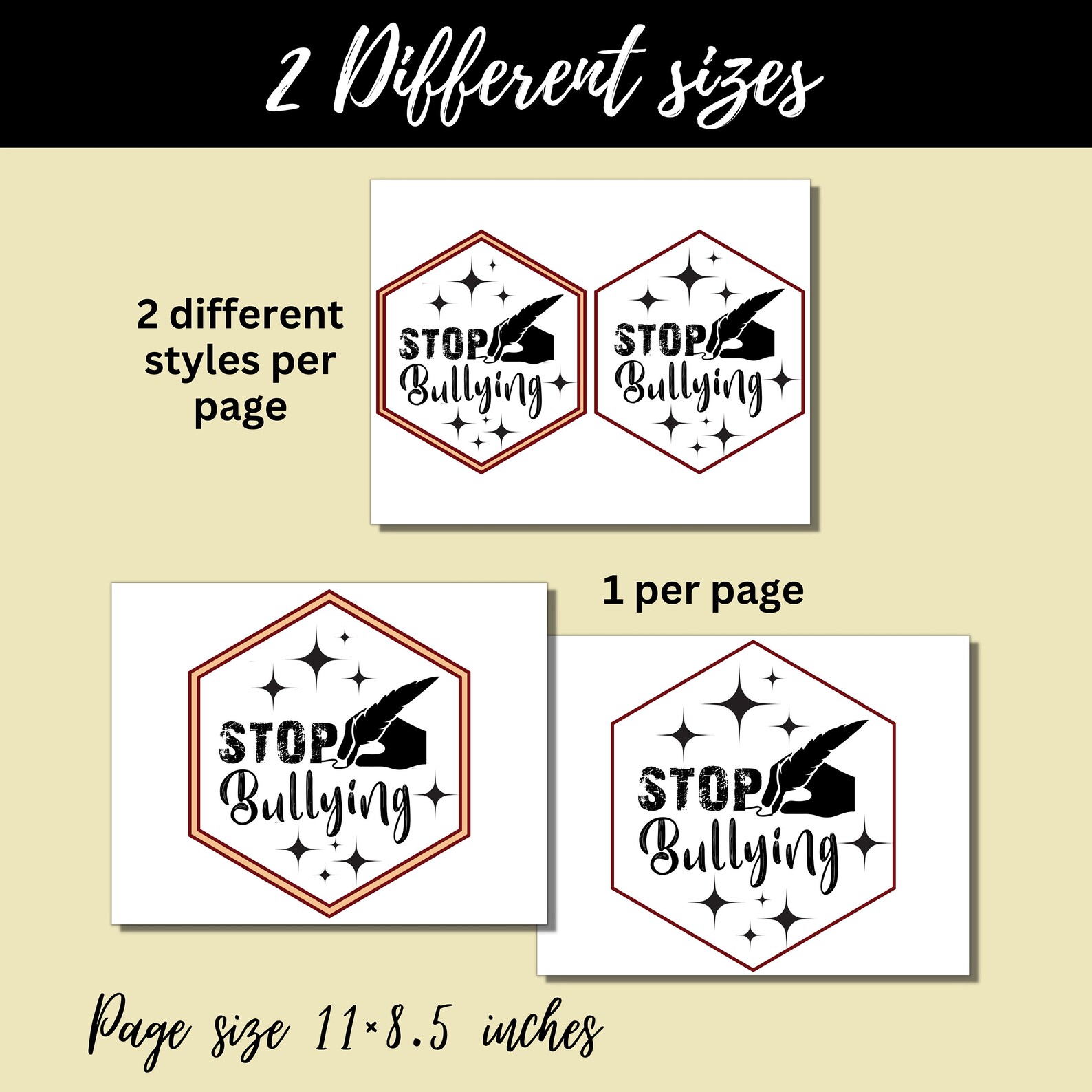 National Bullying Prevention Month Bulletin Board Set-31 Anti Bullying ...
