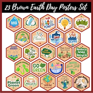 Earth Day Poster Set - Environmental Awareness Classroom Decor, Earth ...
