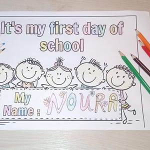 All About Me Back to School Printable Backpack Art, Writing Activity ...