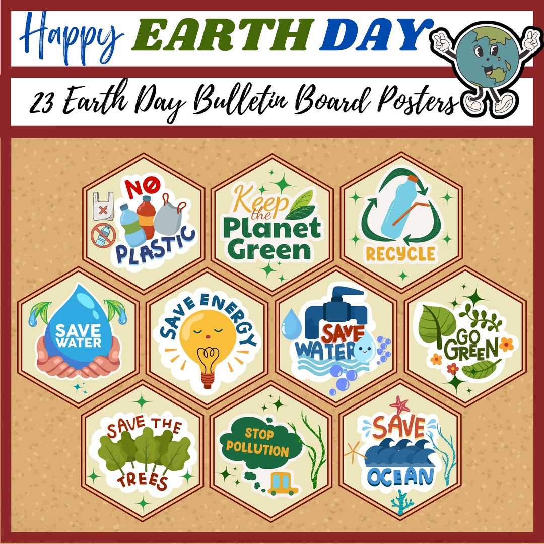 Earth Day Poster Set - Environmental Awareness Classroom Decor, Earth ...